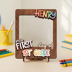 Personalized Photo School Year,teacher Photo Prop,classroom Decor,first ...