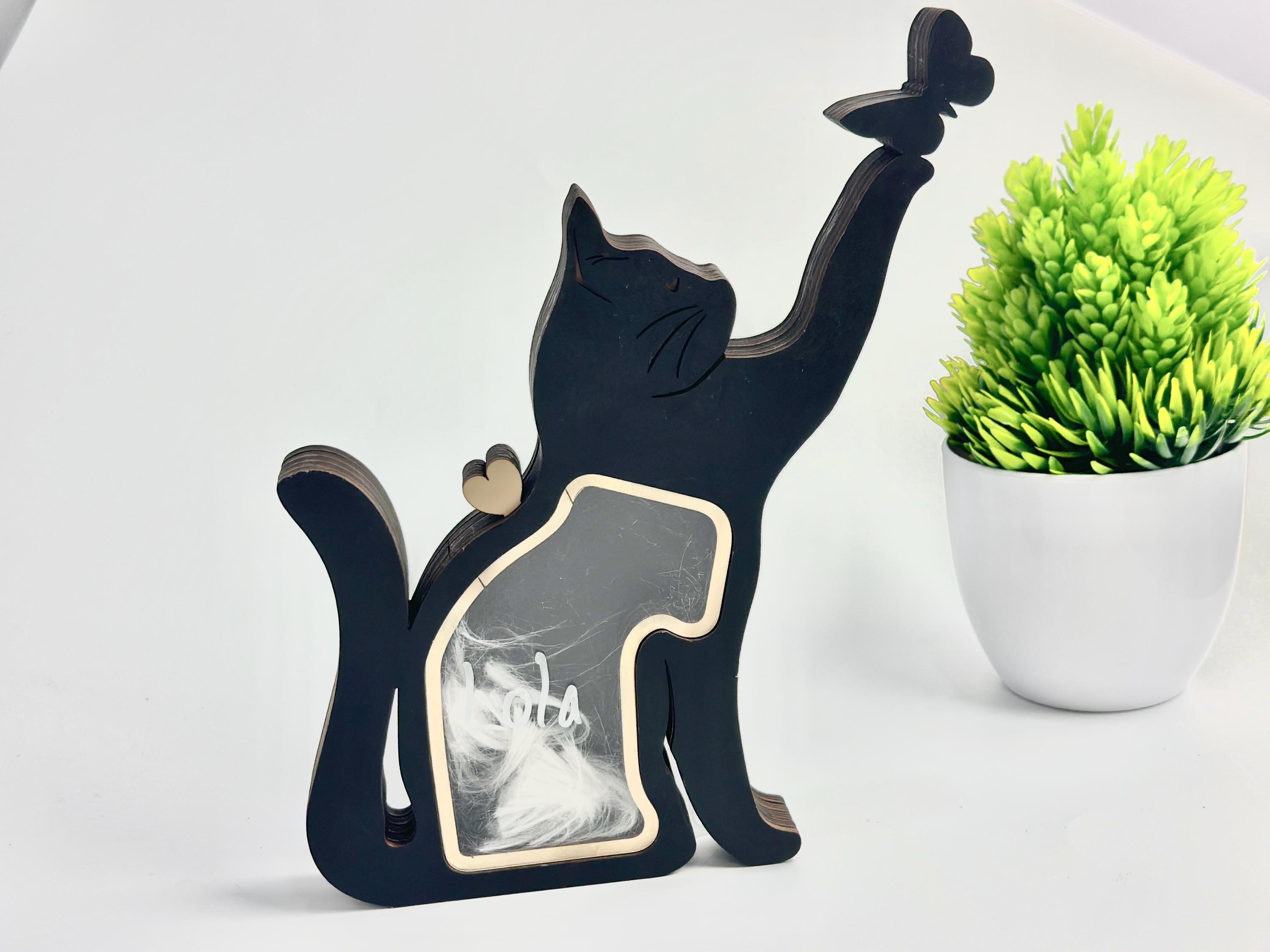 Wooden Pet Fur Memorial Keepsake Shadowbox,pet Urn Ashes Teeth Memorial ...