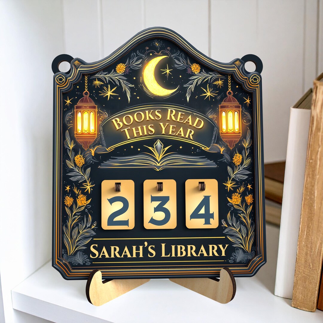Custom Books Read Tracker,books Read This Year Counter,book Tracker ...