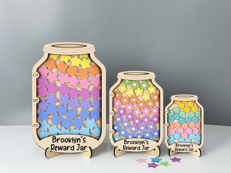 Magnetic Reward Jar With Tokens, Reward System for Kids Behavior ...