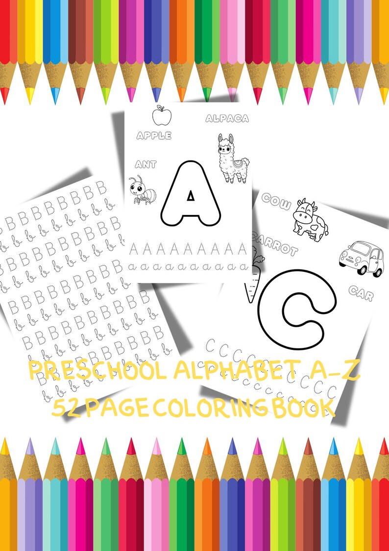 Alphabet Coloring Pages, Preschool Coloring Pages, Abc Coloring Pages ...