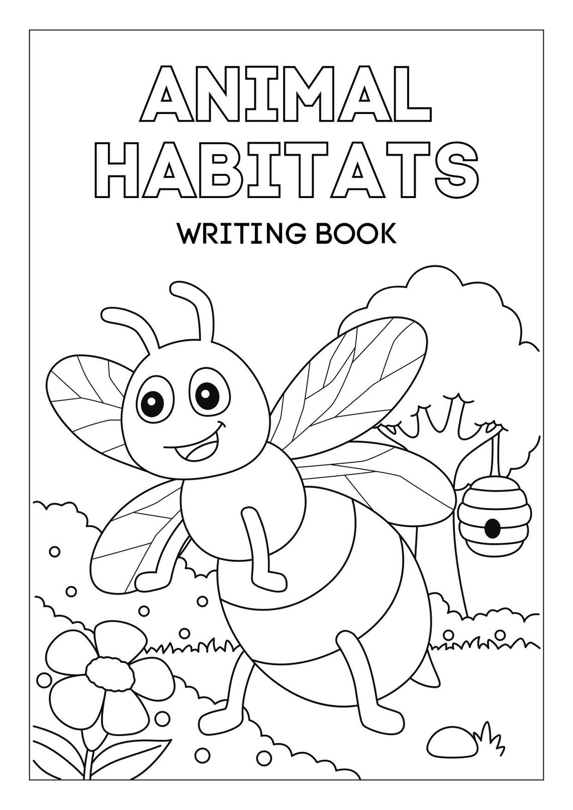 Animal Habitats Coloring 39 Pages – Learn to Color With Fun - Etsy