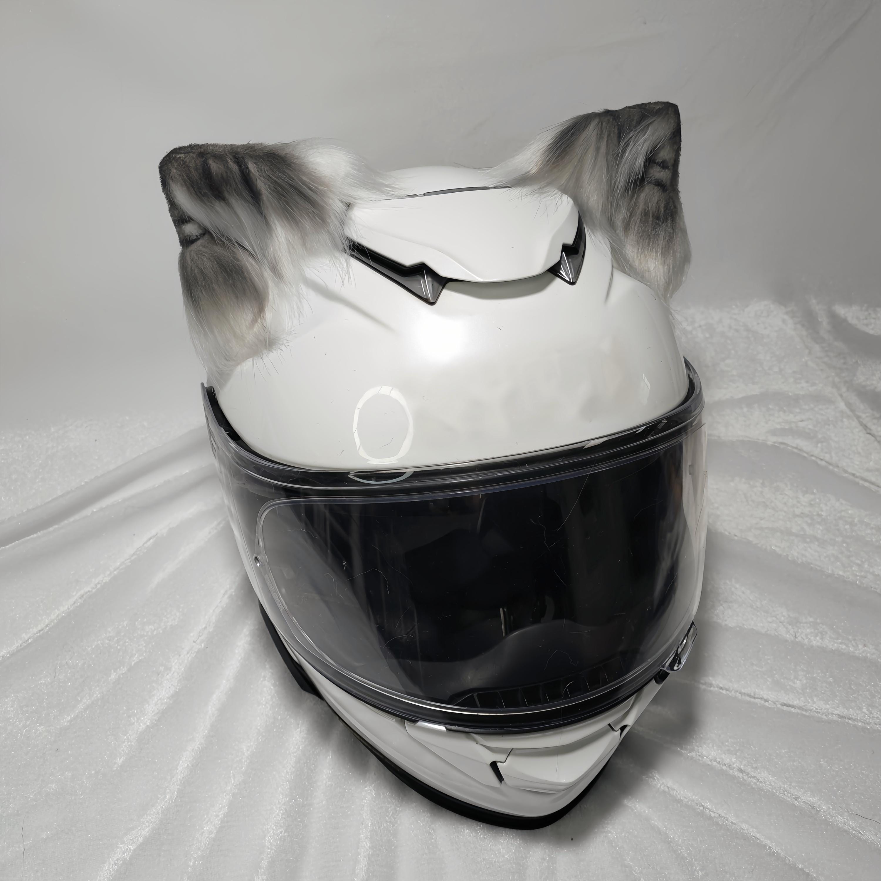 Realistic Fox Ears,motorcycle Helmet Decor,helmet Cover,motorcycle ...