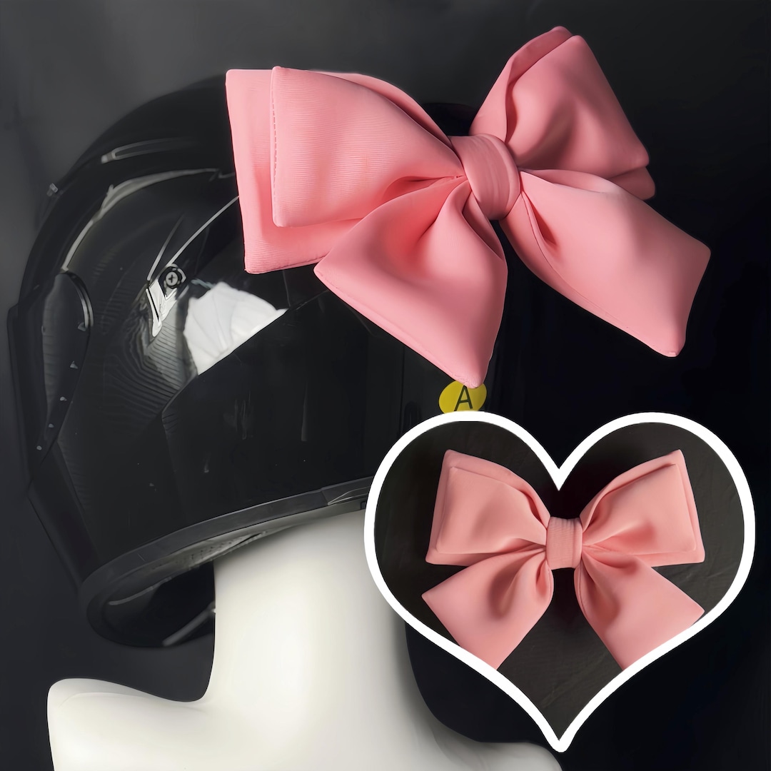 Pink Bows on Helmet Big Bowknot Ski Helmet Decoration Women's Helmet ...