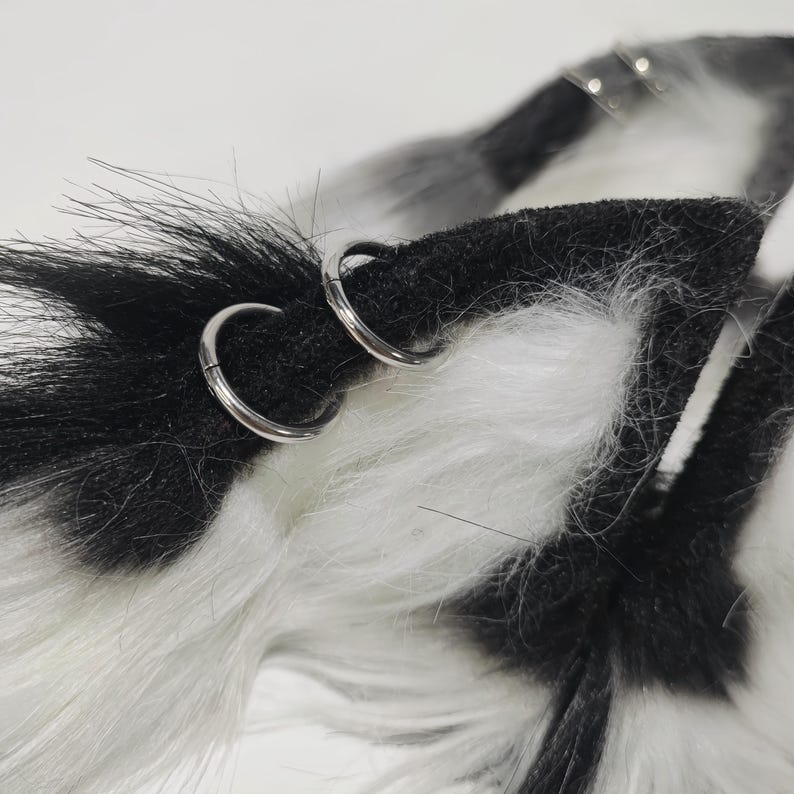 Handmade Wolf Ears Motorcycle Helmet Cover: Furry Helmet Accessory - Etsy