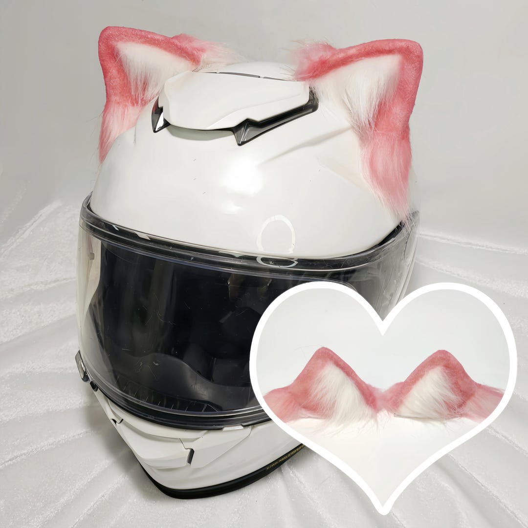 Cat Ears Helmet Decoration Motorcycle Ski Bike Helmet Accessories Plush ...