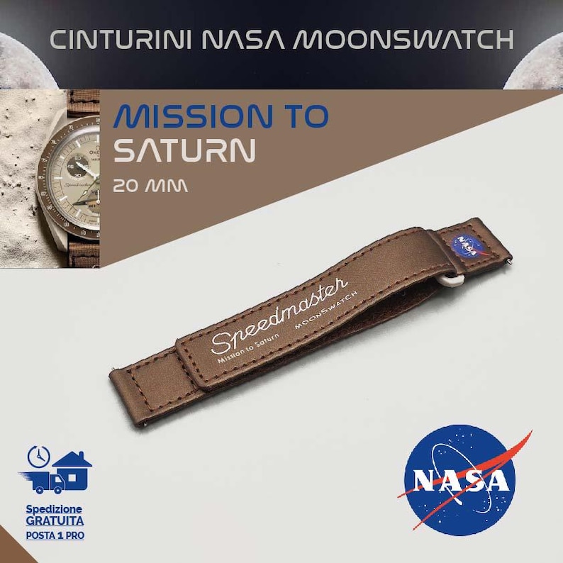 20MM Strap Compatible With Moonswatch Watches Mission to the Moon ...