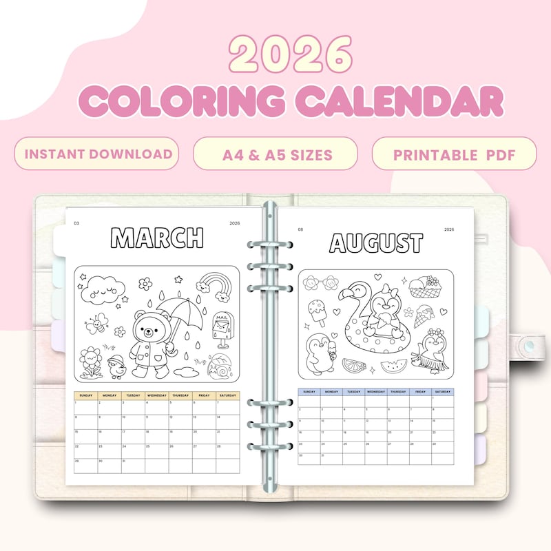 Coloring Book 2026 - Etsy UK