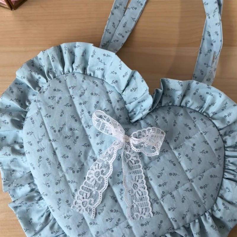 Ruffled Heart Bag Pattern - Etsy