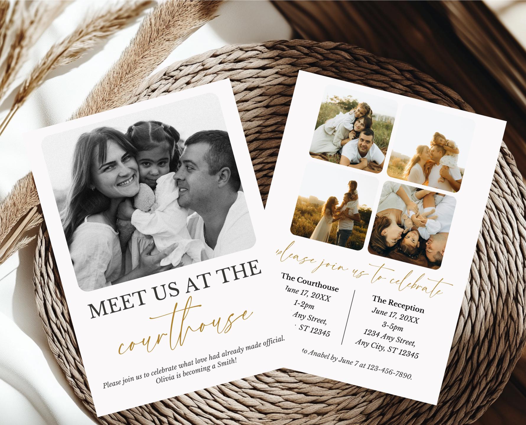 Adoption Day Courthouse Invitation, Digital Template for Celebration ...