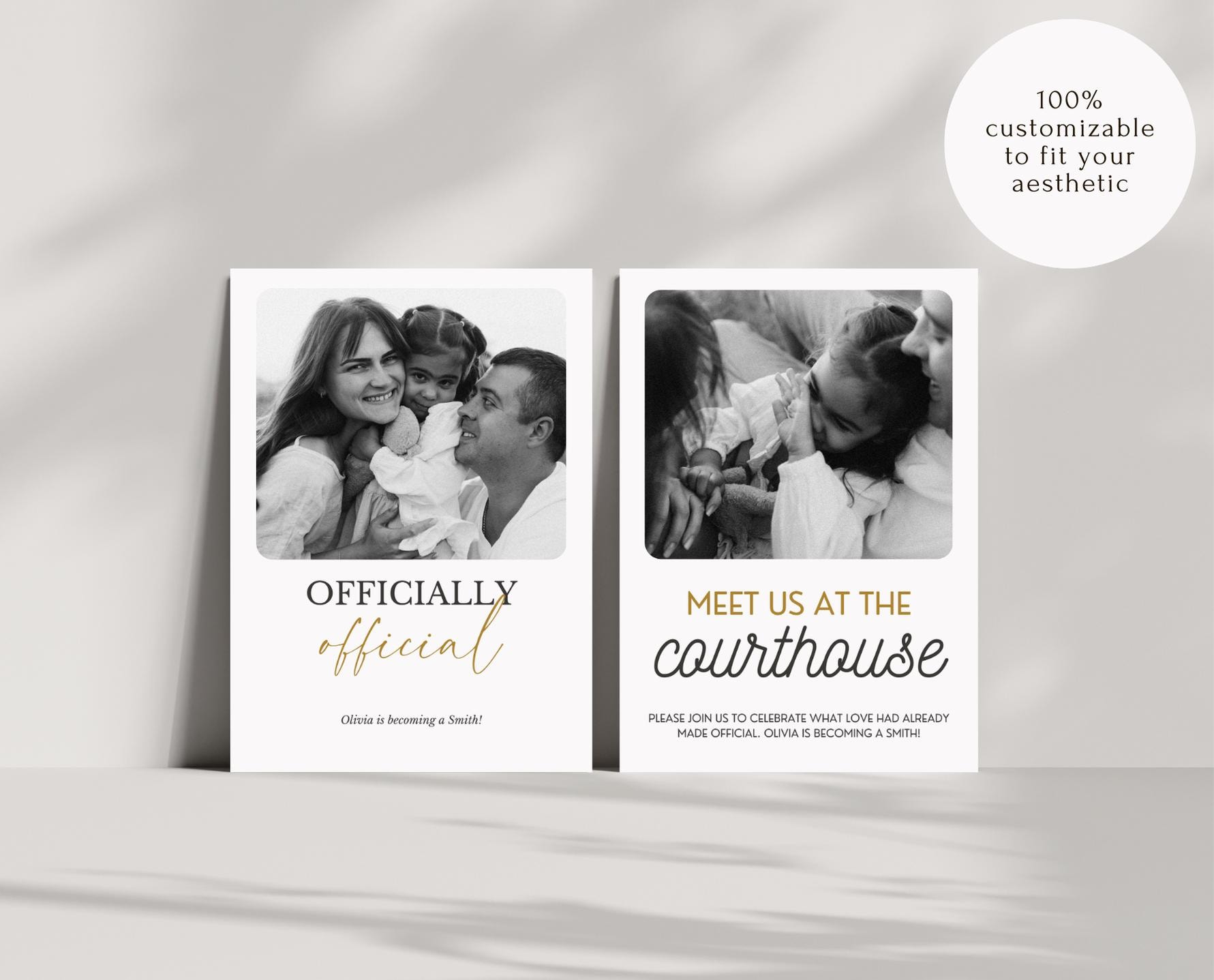 Adoption Day Courthouse Invitation, Digital Template for Celebration ...