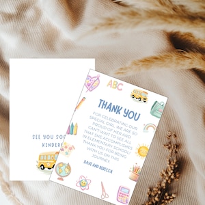 Preschool Graduation Thank You Card 2025, Prek Grad Thanks, Printable ...