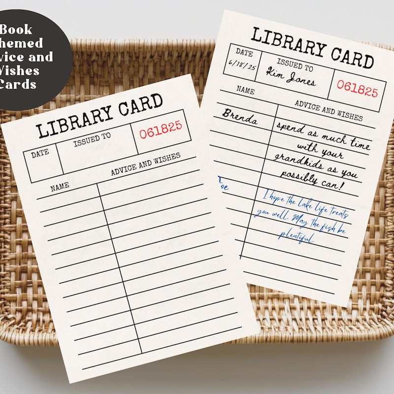 Retirement Library Cards - Etsy