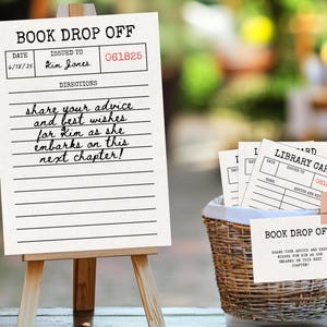 Library Card Advice and Wishes, Storybook Baby Shower, Book Bridal ...