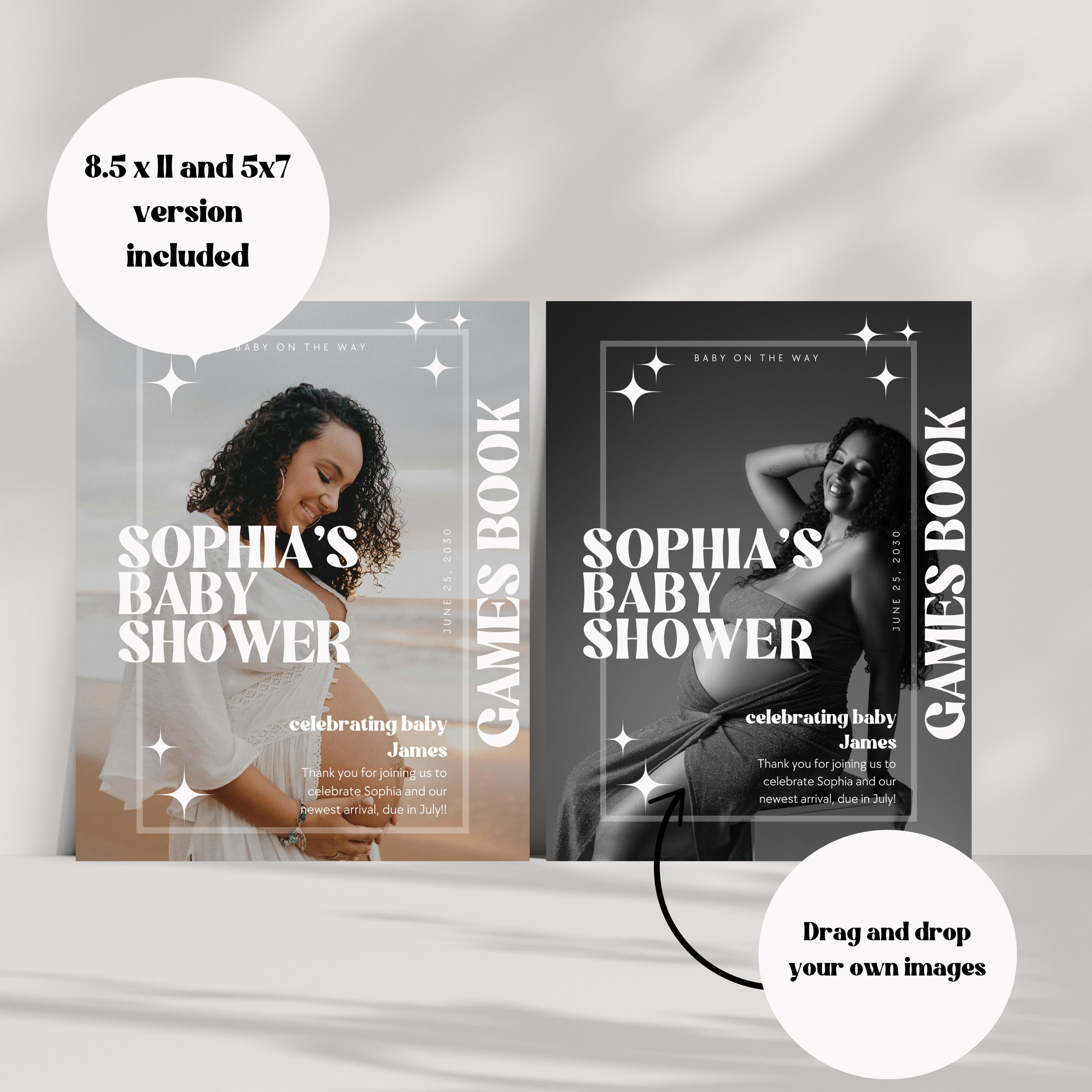 Editable Baby Shower Game Booklet Magazine, Customizable Printable ...