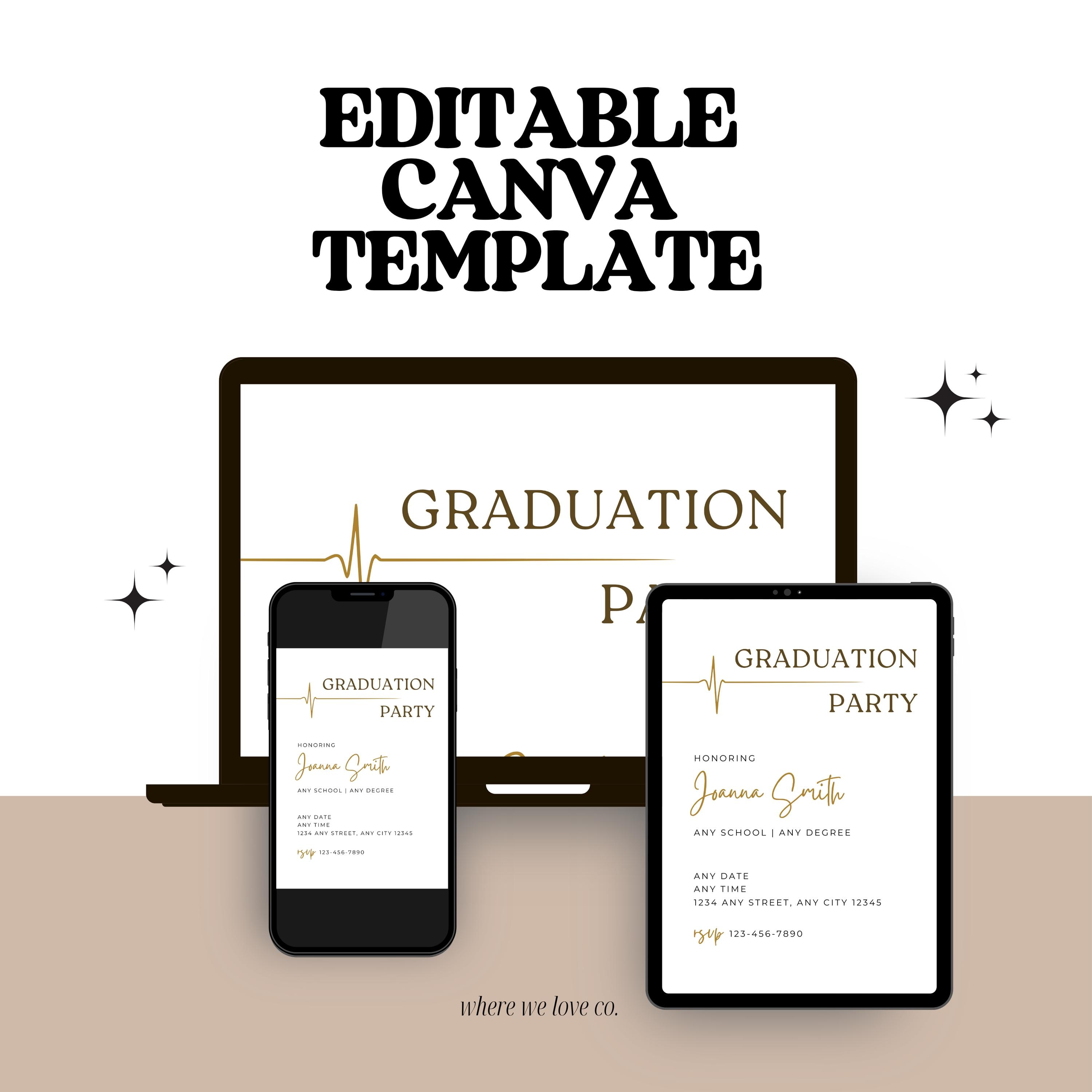 Nurse Graduation Invitation, Minimalist Nurse Graduation Invite ...