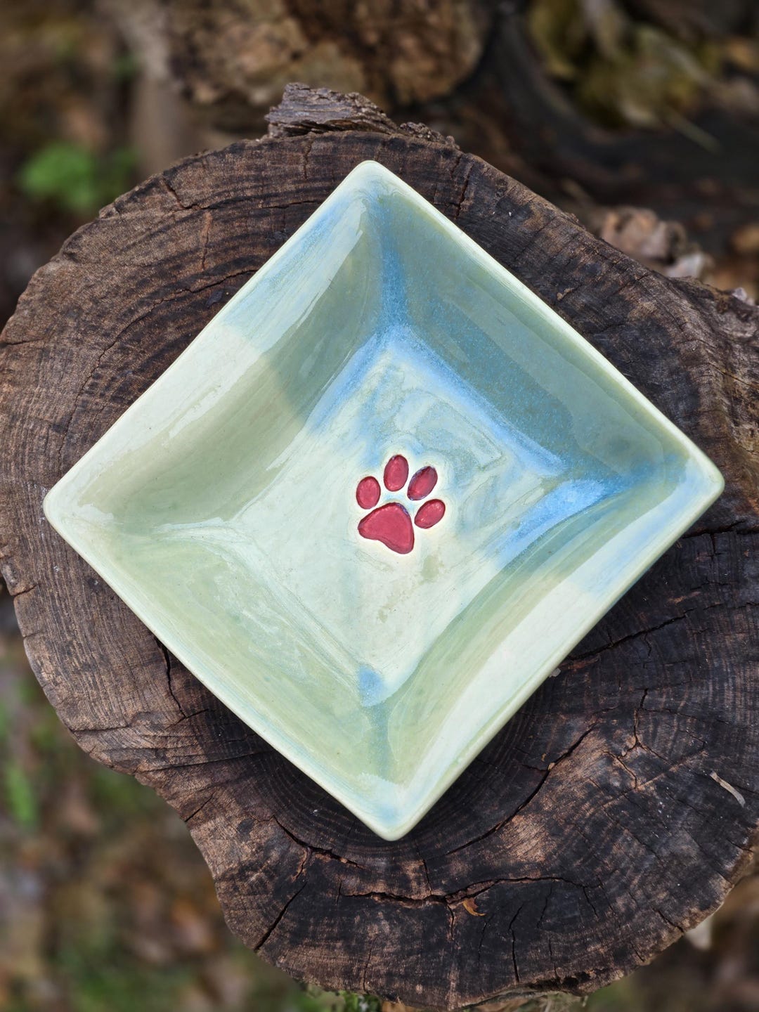 Handmade Paw Print Bowl, Pawprint, Paw Print, Dog, Cat, Dish, Bowl - Etsy