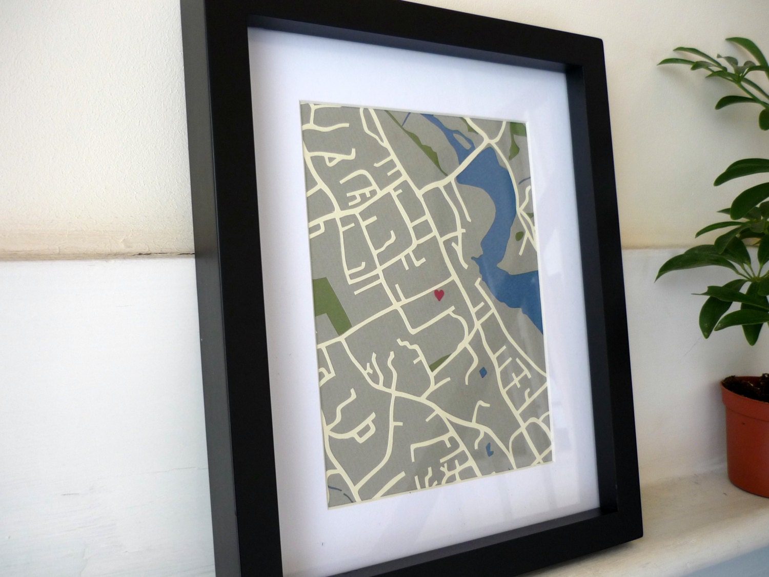 A Personalised Map - Made to Order - Original Hand-cut Paper Art - Etsy