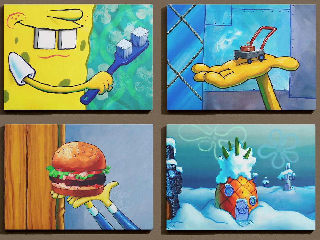Spongebob Set 04 Freeze and Detailed Frames Posters Digital Download - Etsy