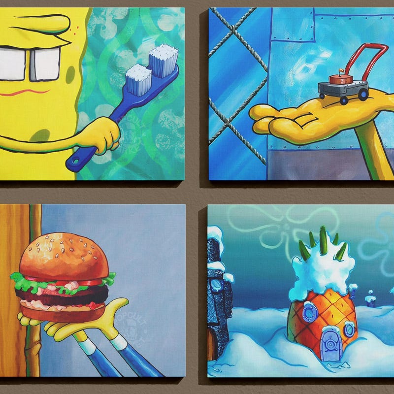 Spongebob Poster - Etsy