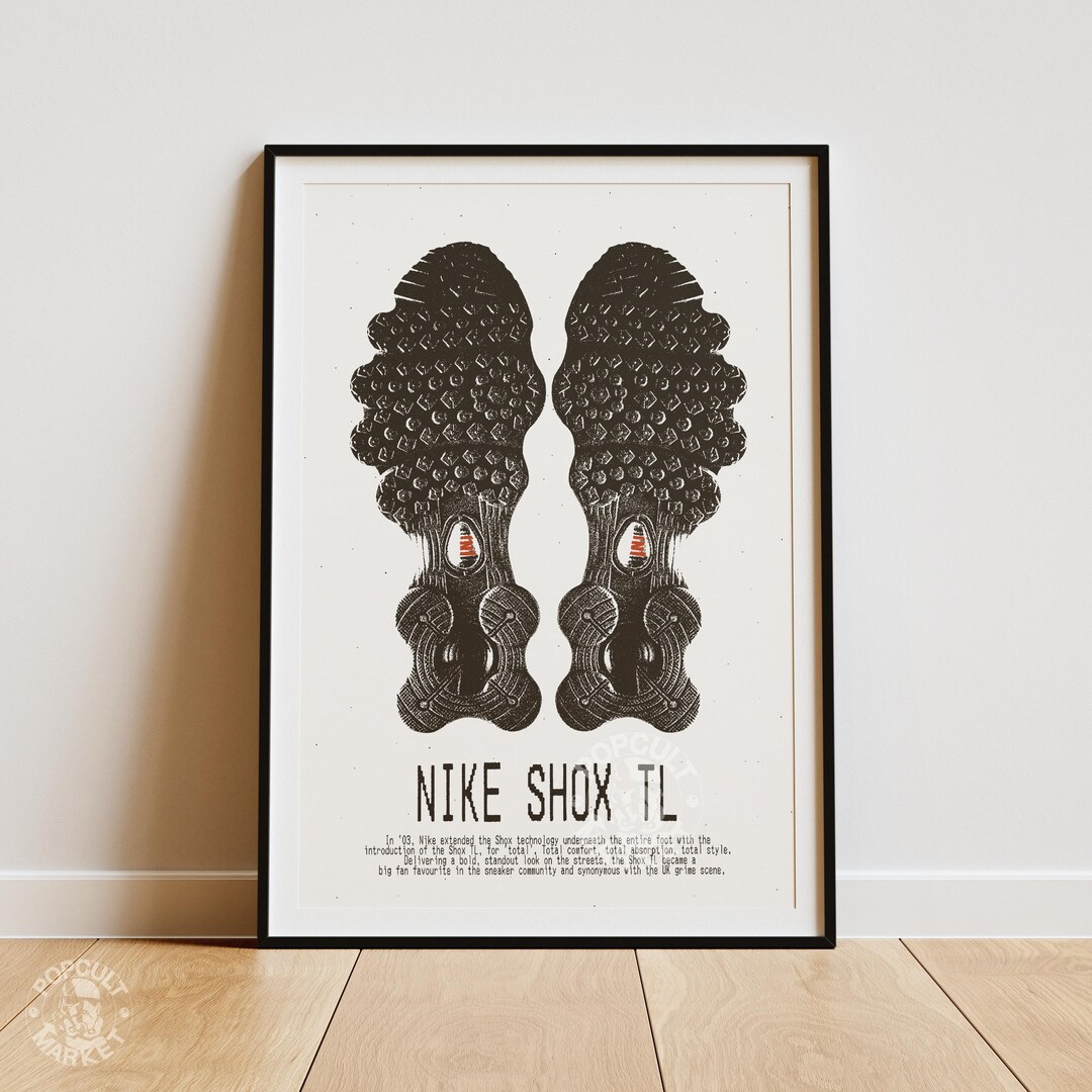 Shox TL | Minimalism Streetwear Wall Art Print | Sneakerhead Poster ...