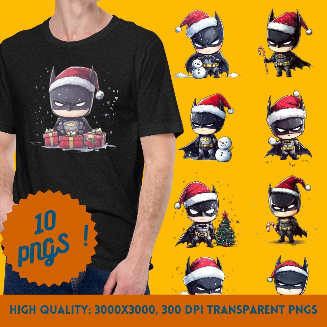 10 PNG Batman Chibi Digital Designs High Resolution Instant Digital PNG ...