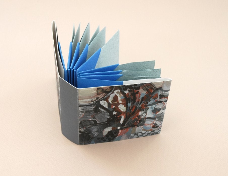 How to Make Hedi Kyle's Blizzard Book (folded Origami Fan Book) E-book Tutorial, With Printable ...