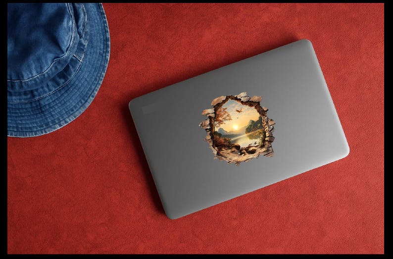 3D Sunset Lake Wall Hole Sticker Fantasy Nature Wall Decor - Etsy