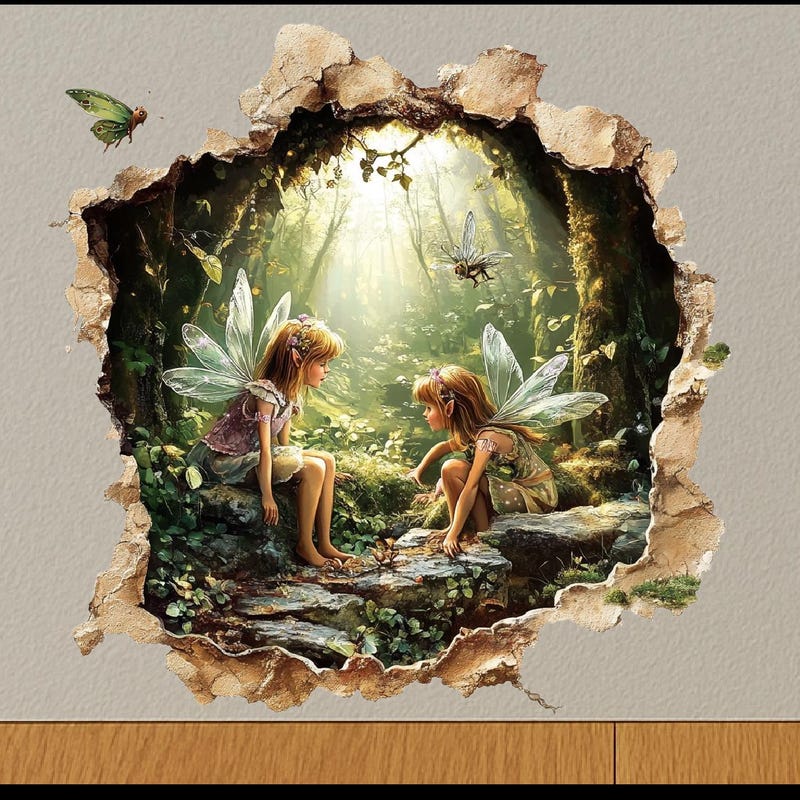 Forest Fairy Wall Decals - Etsy