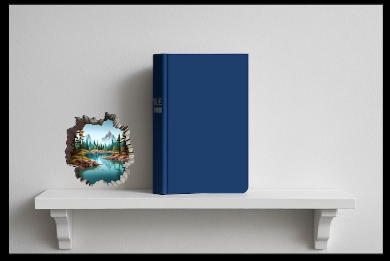 Forest & Mountain Wall Sticker 3D Nature Vinyl Decal Home Art - Etsy