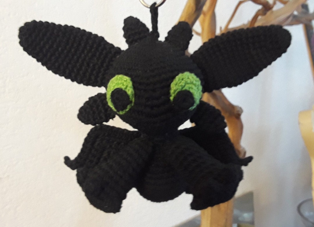 Toothless Crochet / Baby Toothless / Inspired by How to Train Your ...