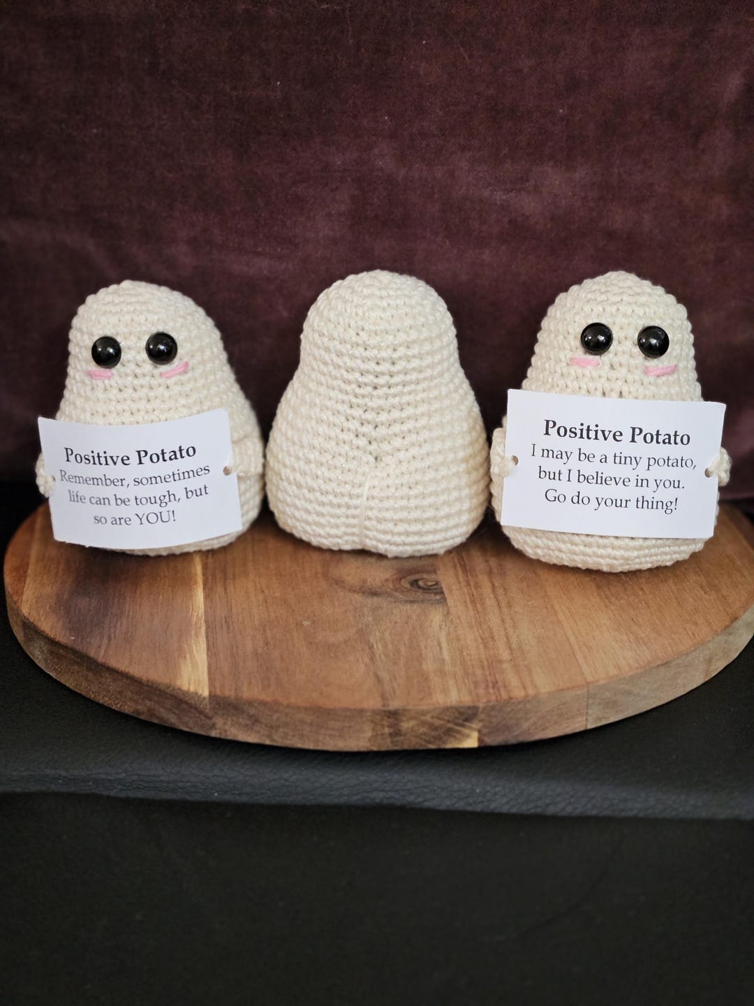 Crocheted Positive Potato: Handmade Cotton Amigurumi - Etsy