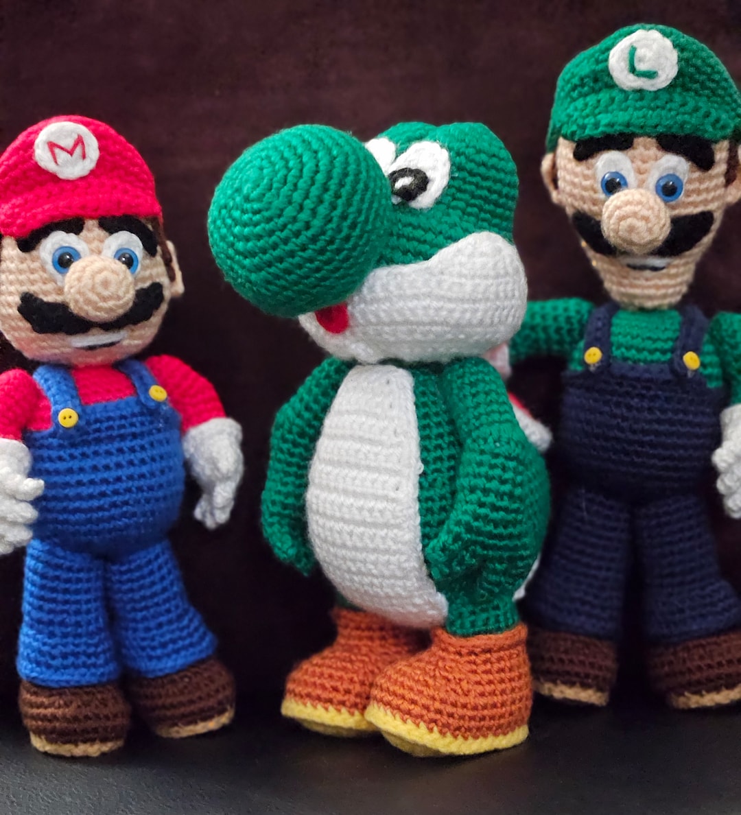 Mario Bros / Mario / Luigi / Yoshi - Crochet Mario/ Crochet Luigi ...