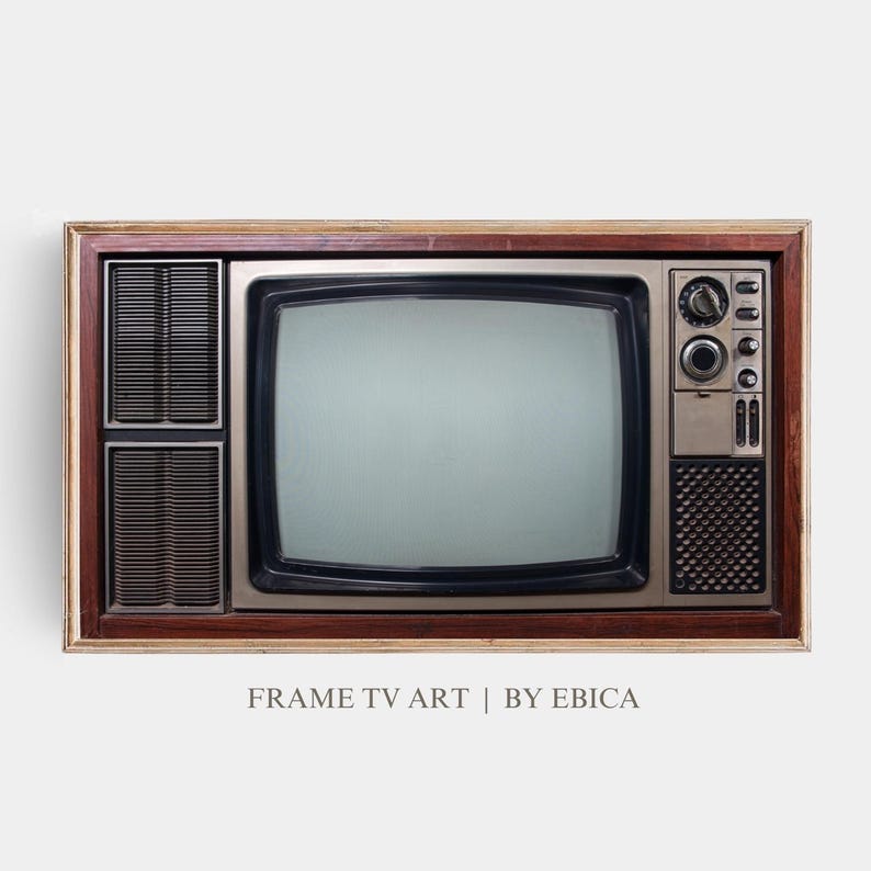Retro TV Photo Samsung Frame TV Art | Vintage Samsung Frame TV Art ...