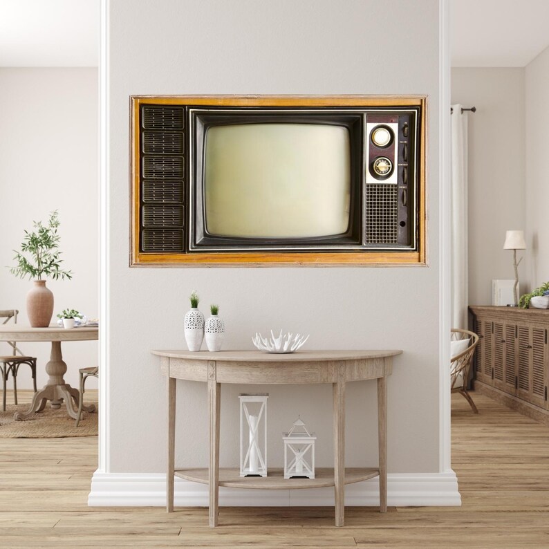 Retro Samsung Frame TV Art | 1950s 1960s Vintage TV Photo | Antique ...