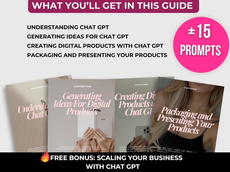 Create and Sell Digital Products Guide With MRR & Plr Rights, Beginners Guide on How to Use Chat ...