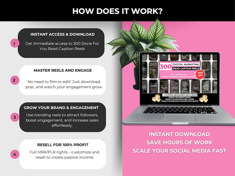 300 Faceless Instagram Reels With Read Caption, DFY Instagram Reels ...