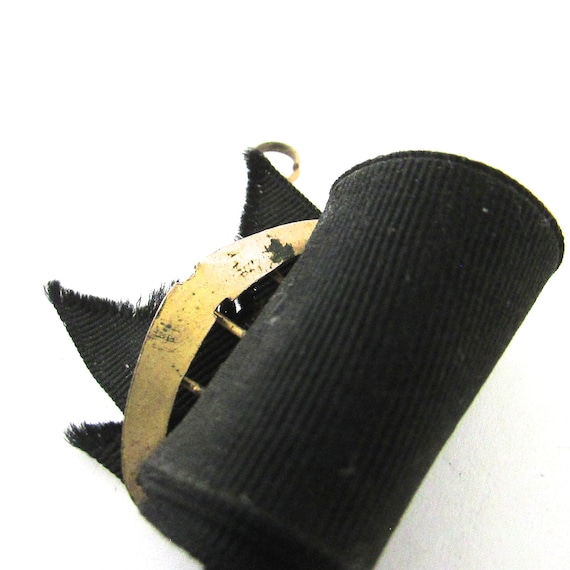 Victorian Pocket Watch Fob Ribbon Buckle Grosgrain Mo… - Gem