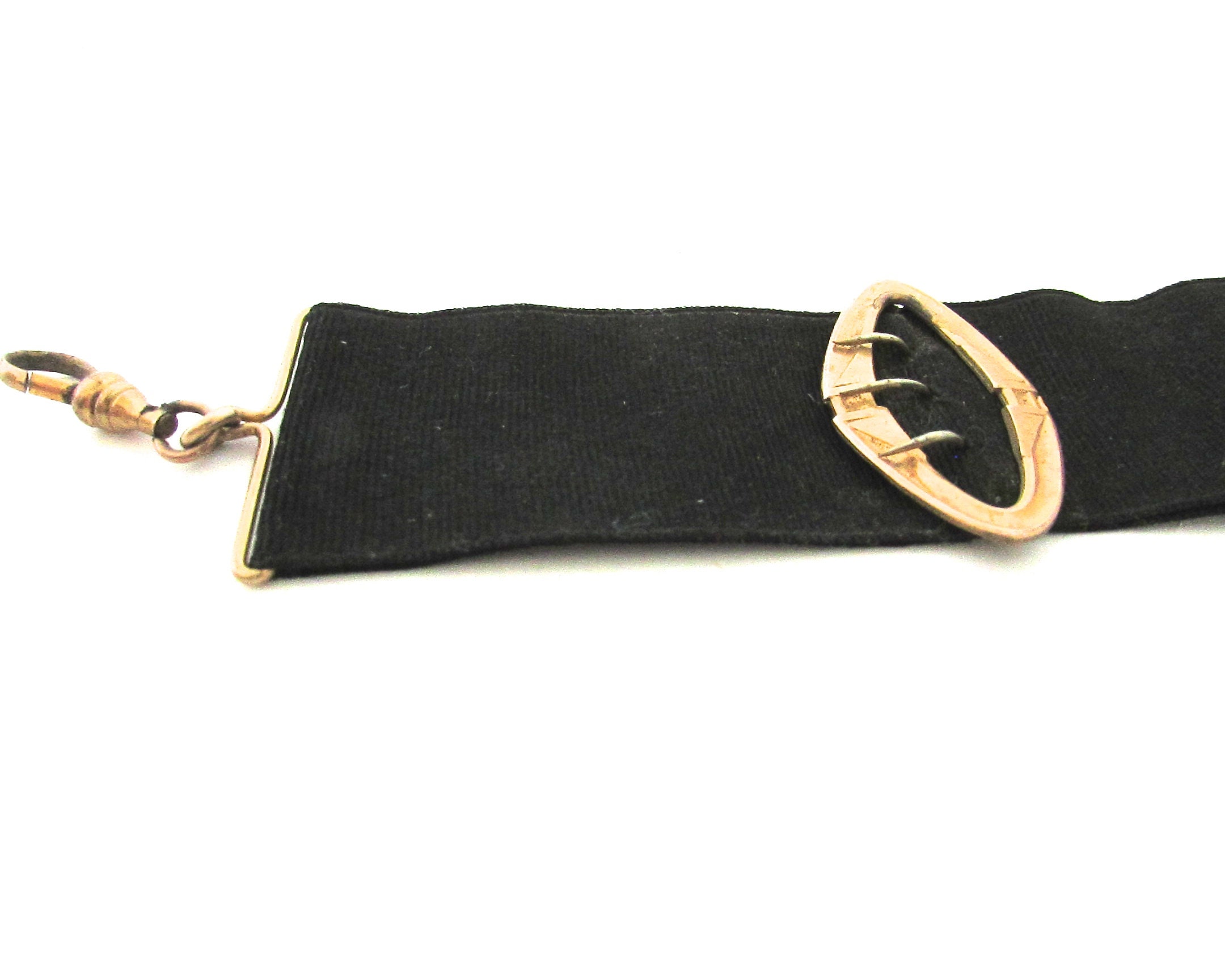 Victorian Pocket Watch Fob Ribbon Buckle Grosgrain Mourning | Etsy