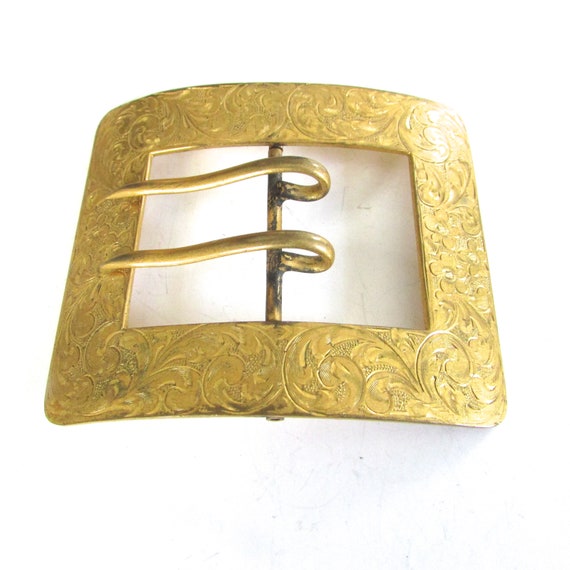 lg antique sash buckle - Gem