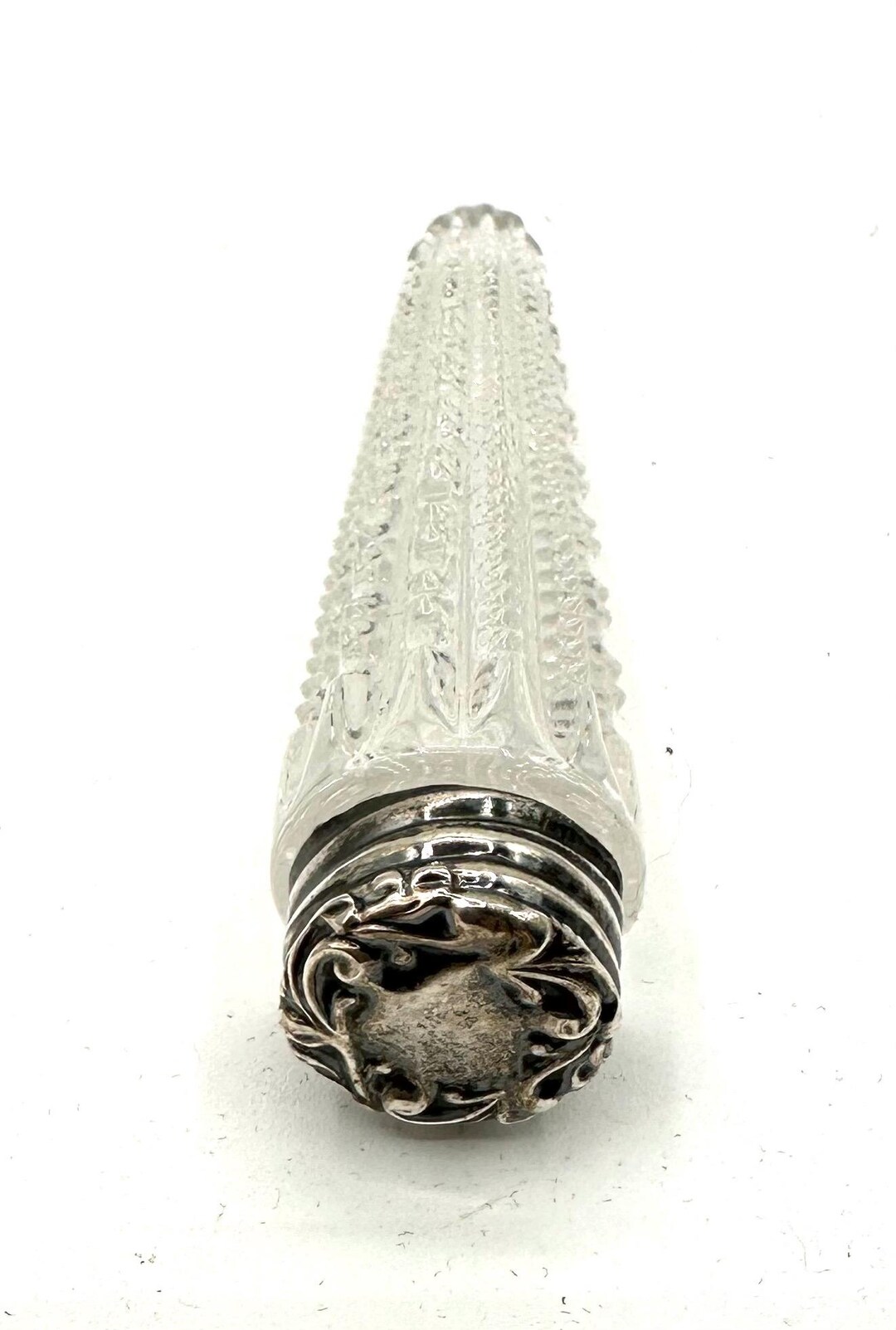Victorian Sterling Silver Cut Glass Perfume Vial Flacon - Etsy
