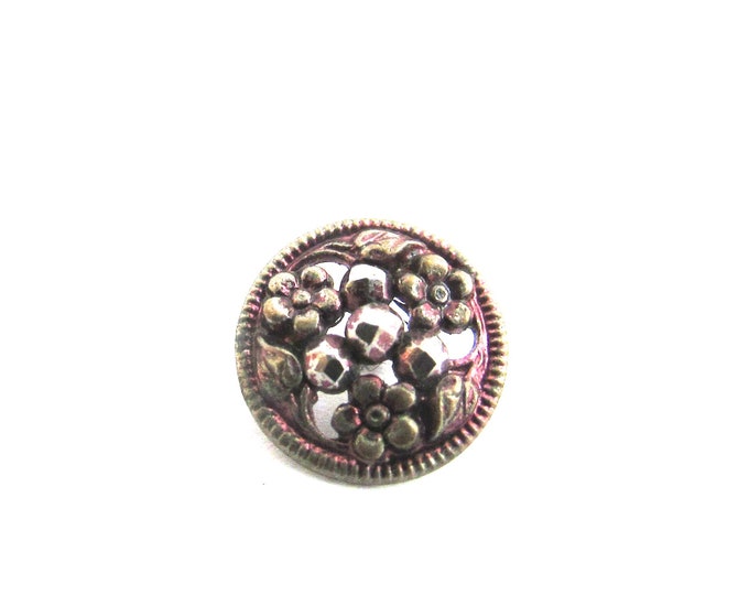 Cut Steel Button Victorian 1800's Sewing Costume Design Silver - Etsy