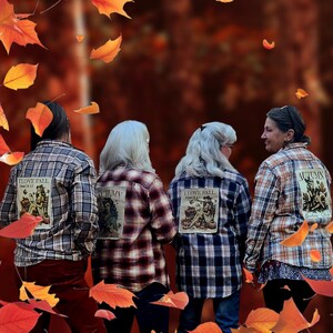 Fun Plaid Flannel Shirt or Shacket Women's Size XS Drinking on the ...