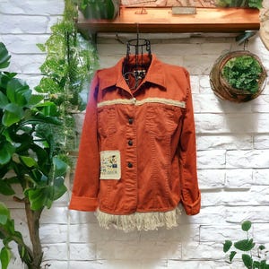 Upcycled Christopher Banks Rust Colored Denim Tennessee Jacket Women's ...
