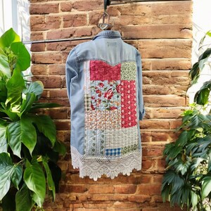 Upcycled Blue Denim Shacket Women's Size 3X - Etsy