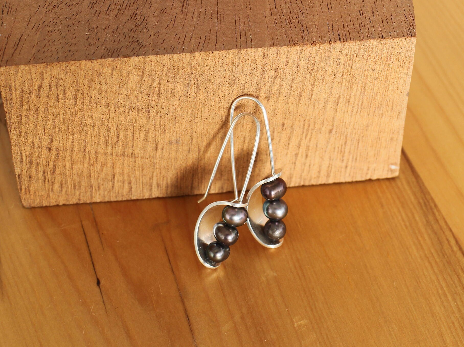 Peas in a Pod Pearl Earrings | Etsy