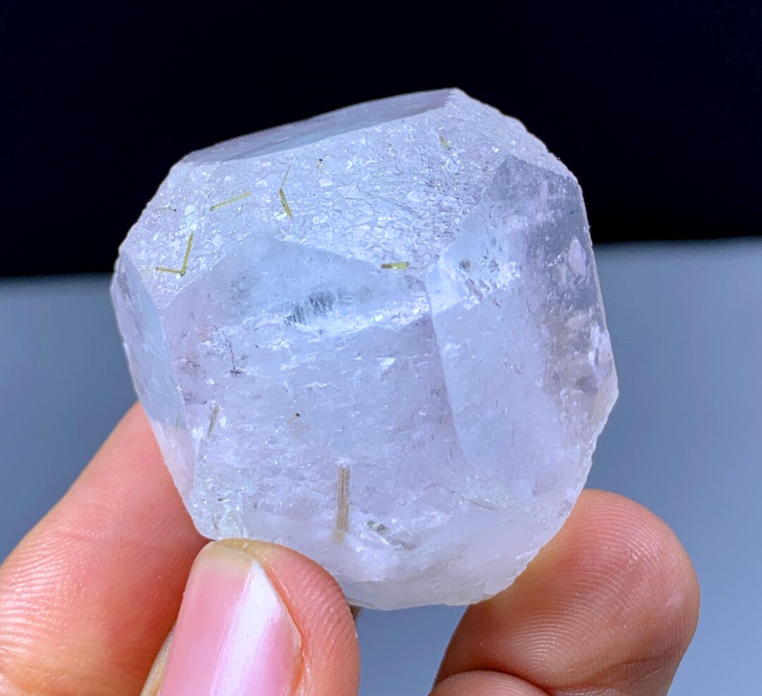 Bicolor Morganite Crystal With Green Tourmalines , Aquamorganite ...