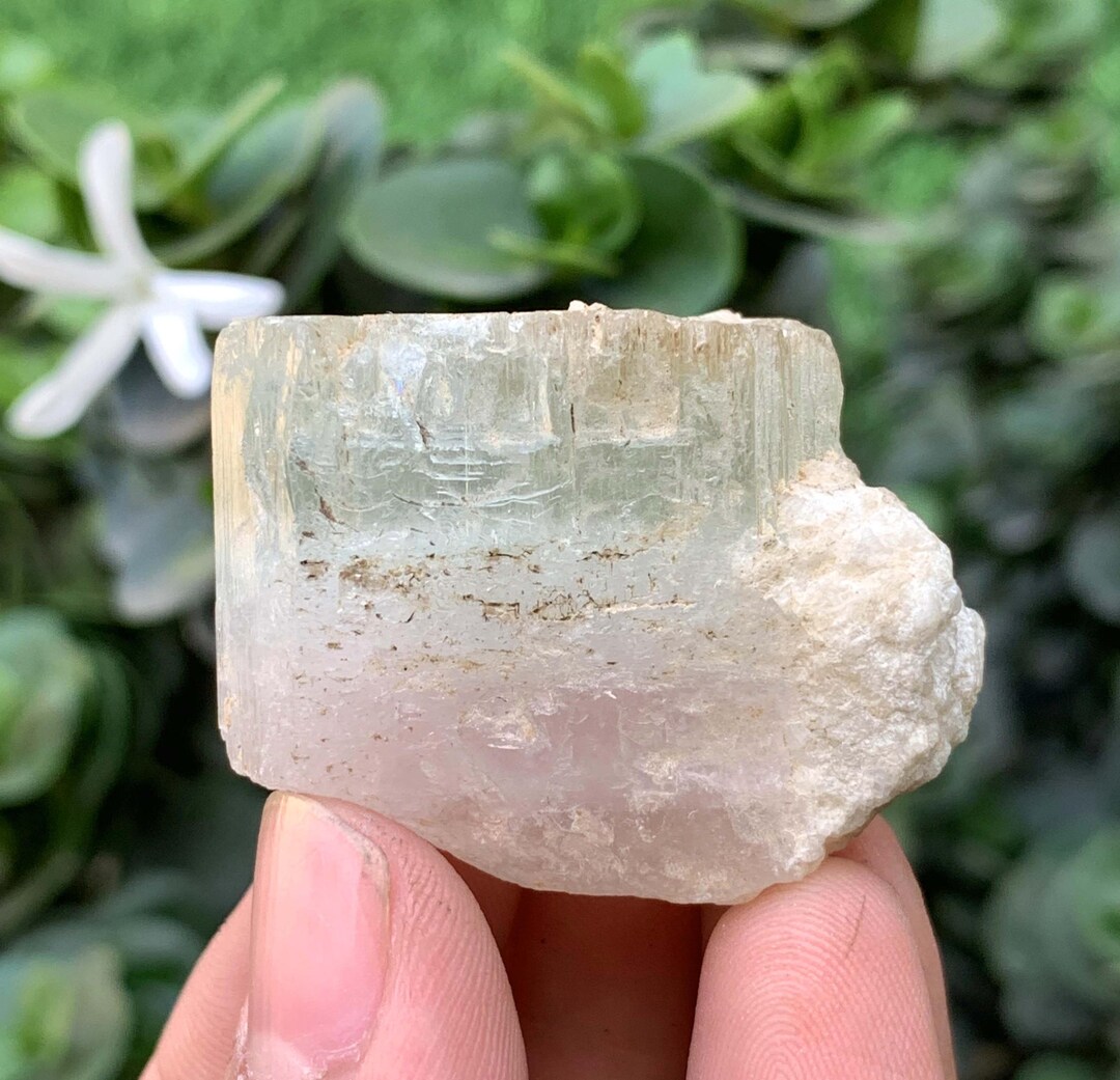 Bi-color Aquamorganite Crystal From Shigar Valley, Skardu, Pakistan ...