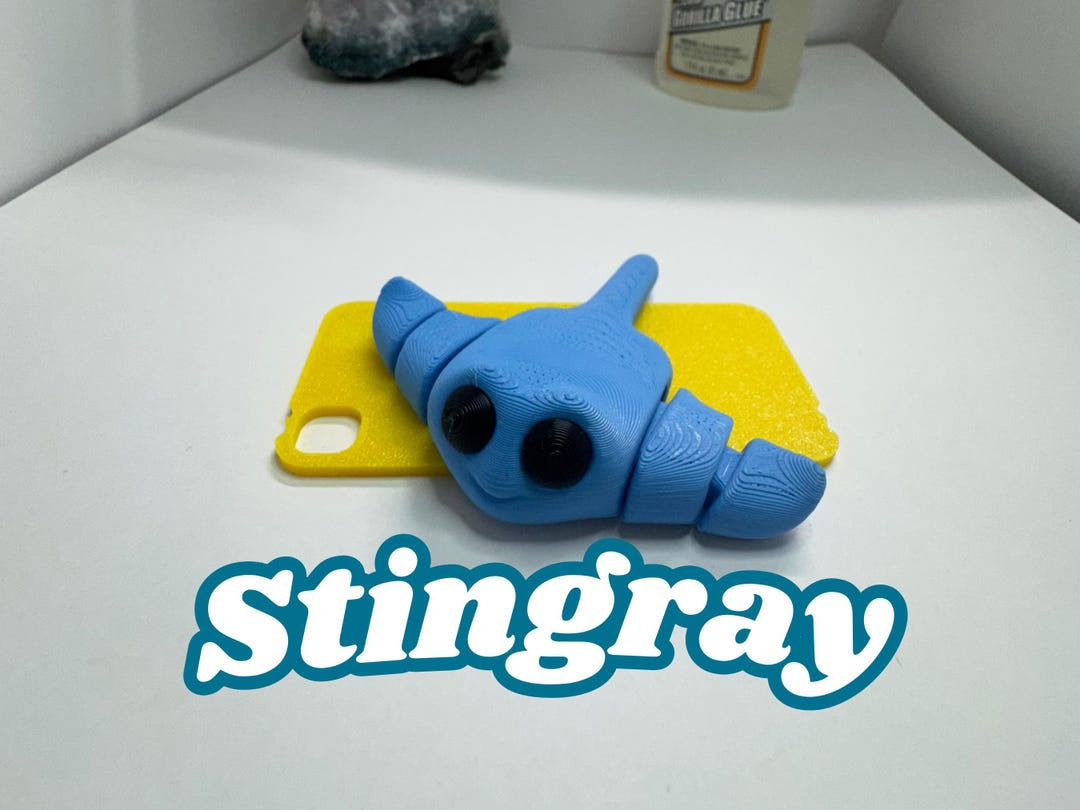 Stingray Fidget Toy Mini Articulating Desk Stingray Adorable Stingray ...