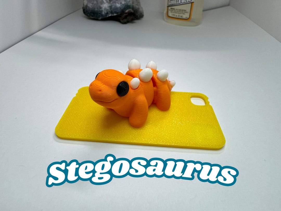 Stegosaurus Fidget Toy – Mini Articulated Stegosaurus – Cute Dino Desk ...
